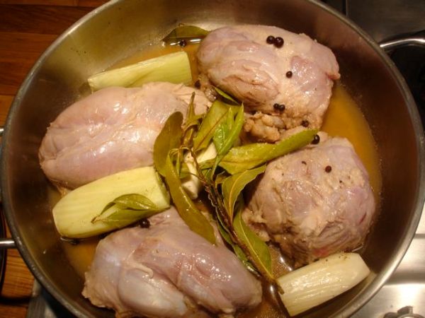 Slow cooked Hand of Pork with juniper berries, bay leaves and cider ...